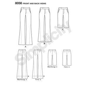 Pattern Review: Simplicity 8056 with Simply by Ti fabric – oak blue designs